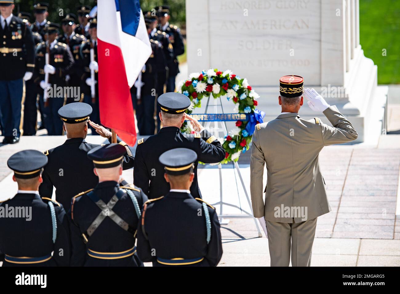 (From left to right) U.S. Army Maj. Gen. Kevin Admiral, director of ...