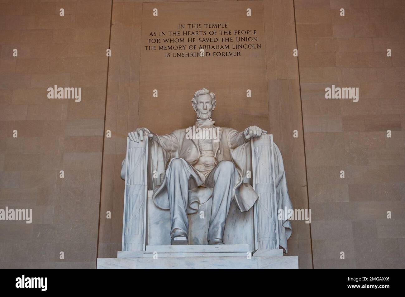 Inside The Lincoln Memorial, Washington DC USA, Washington, District of ...