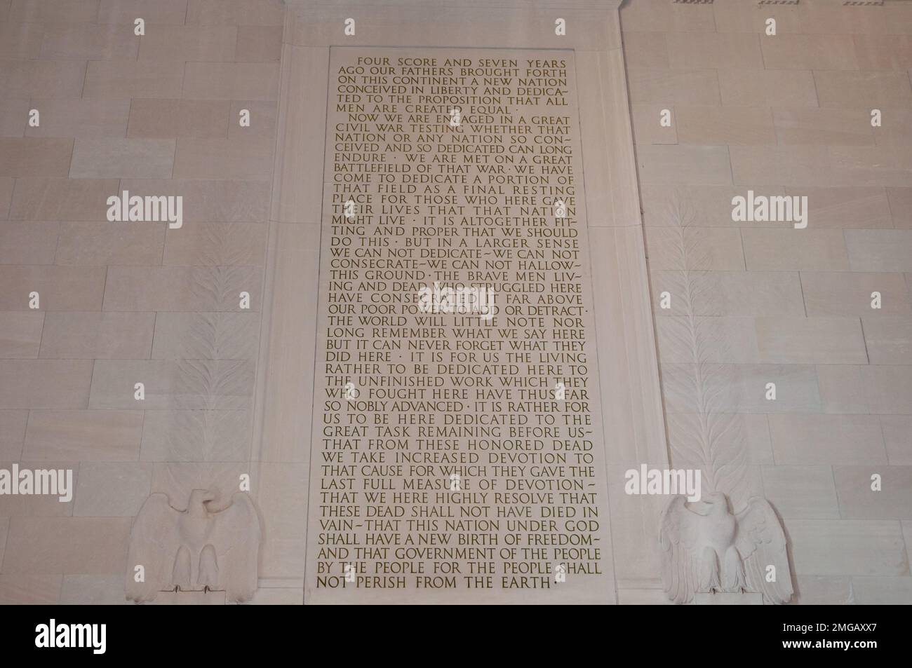 The Gettysburg Address, Lincoln Memorial, Washington DC USA, Washington ...