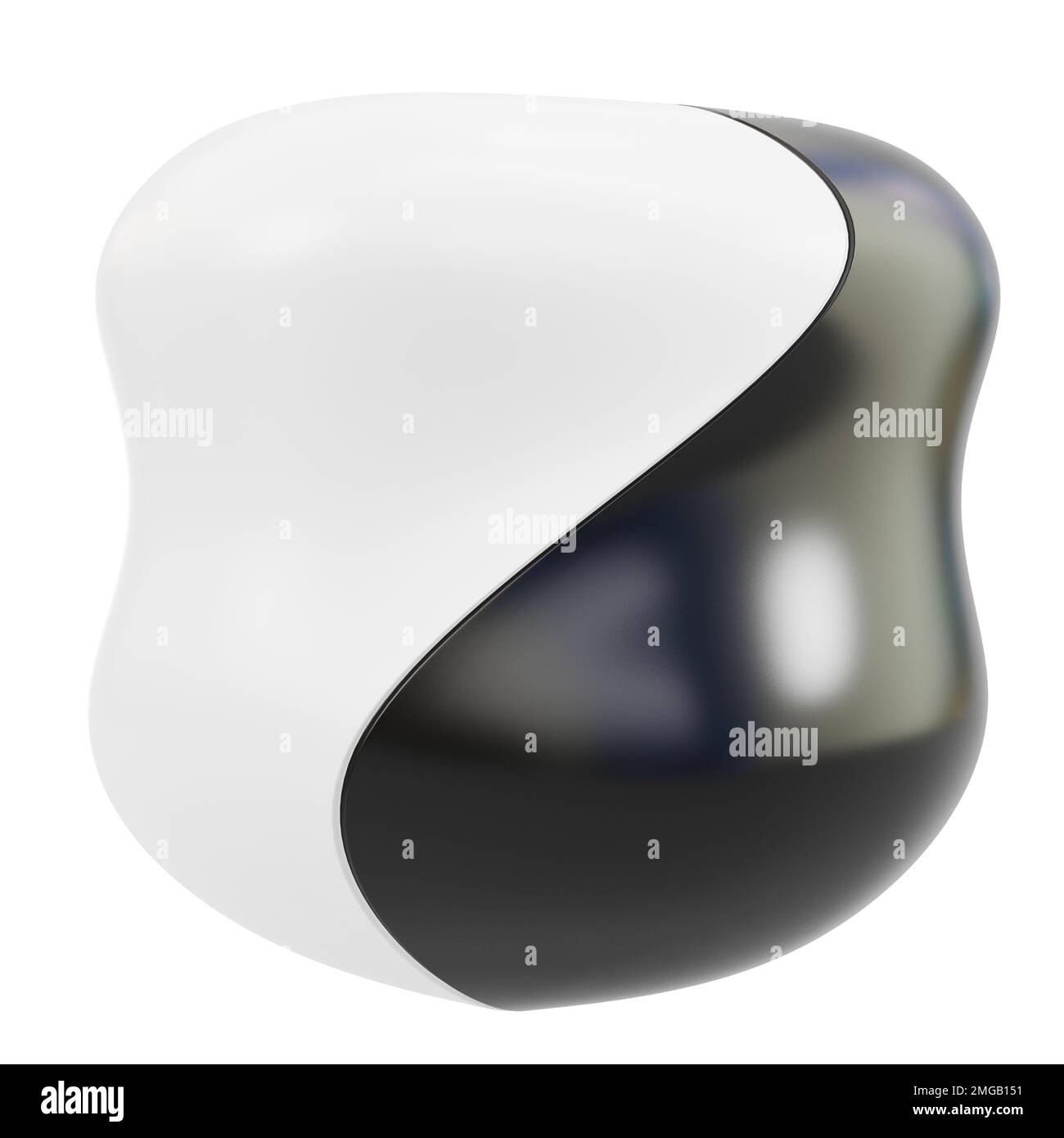 Abstract geometric figure isolated on white background. 3d rendering ...