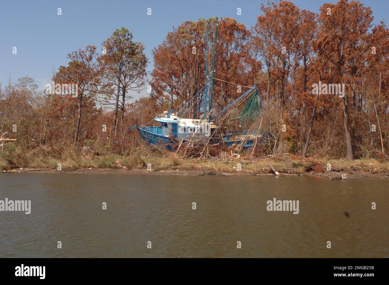 Aftermath - Displaced Boats - Capt. Justin - 26-HK-24-4. CAPT. JUSTIN ...