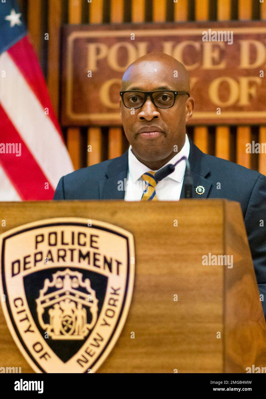 New York City Police Department Chief of Patrol Rodney Harrison speaks ...