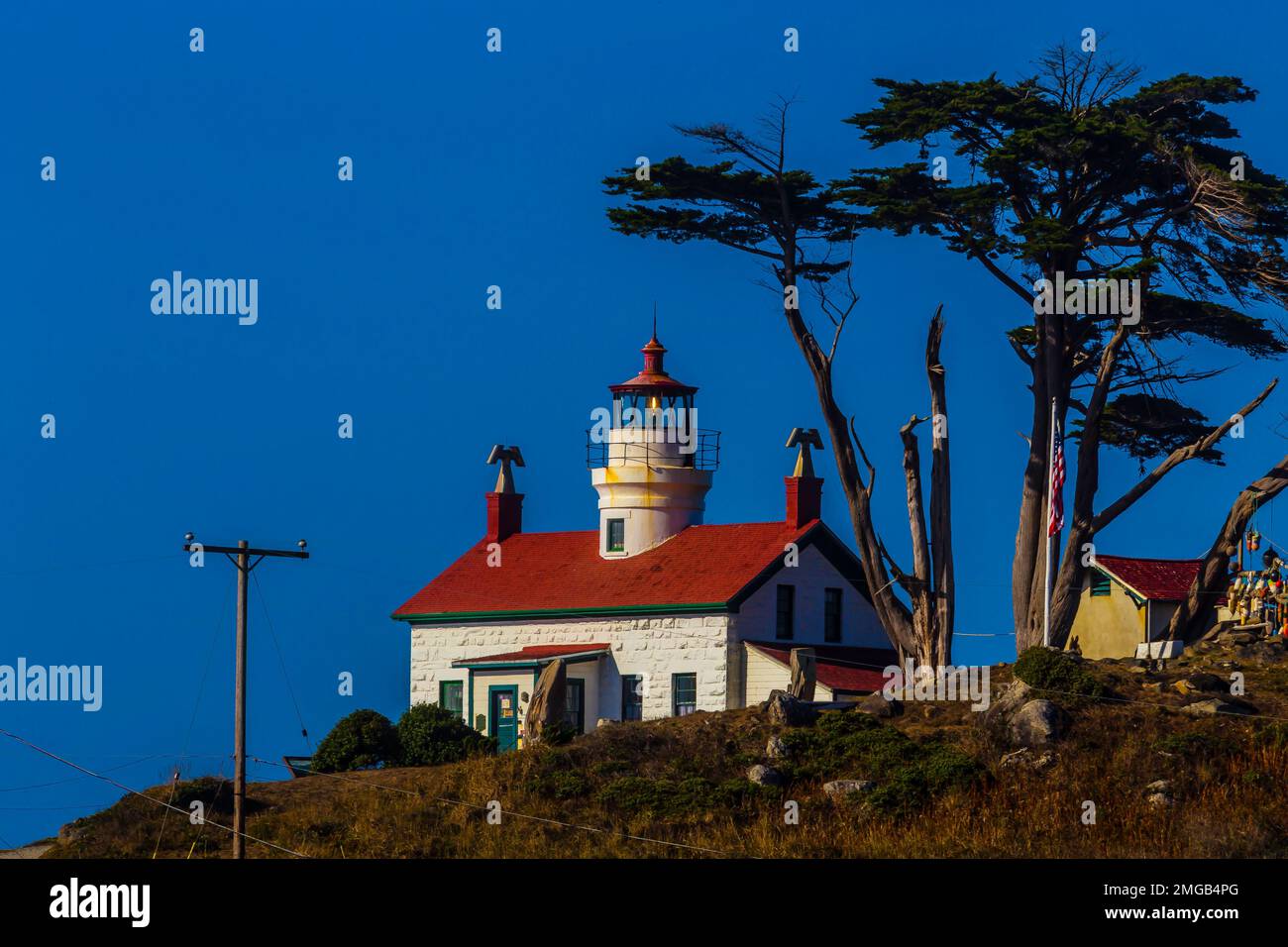 Battery Point Lighthouse Cresent City Stock Photo - Alamy