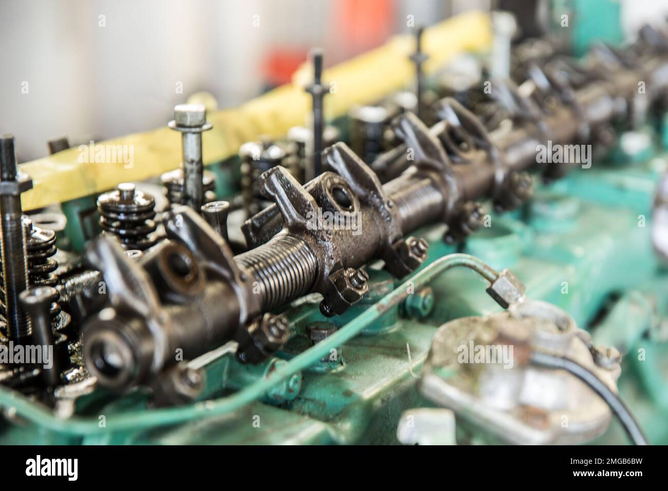 Japanese factory doing engine repair overhaul Stock Photo - Alamy