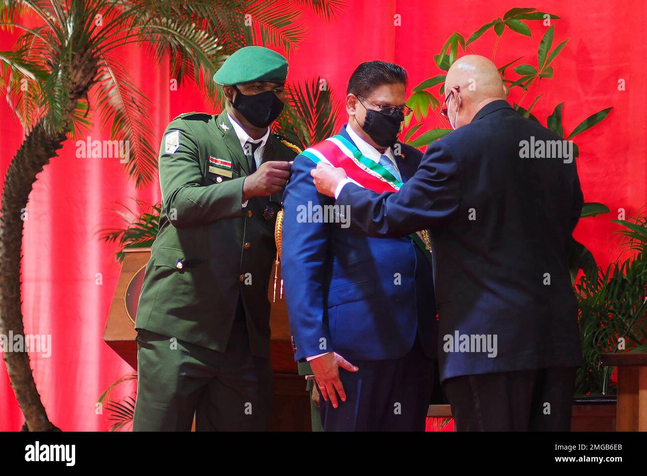 Suriname's new President Chandrikapersad Santokhi, better known as ...