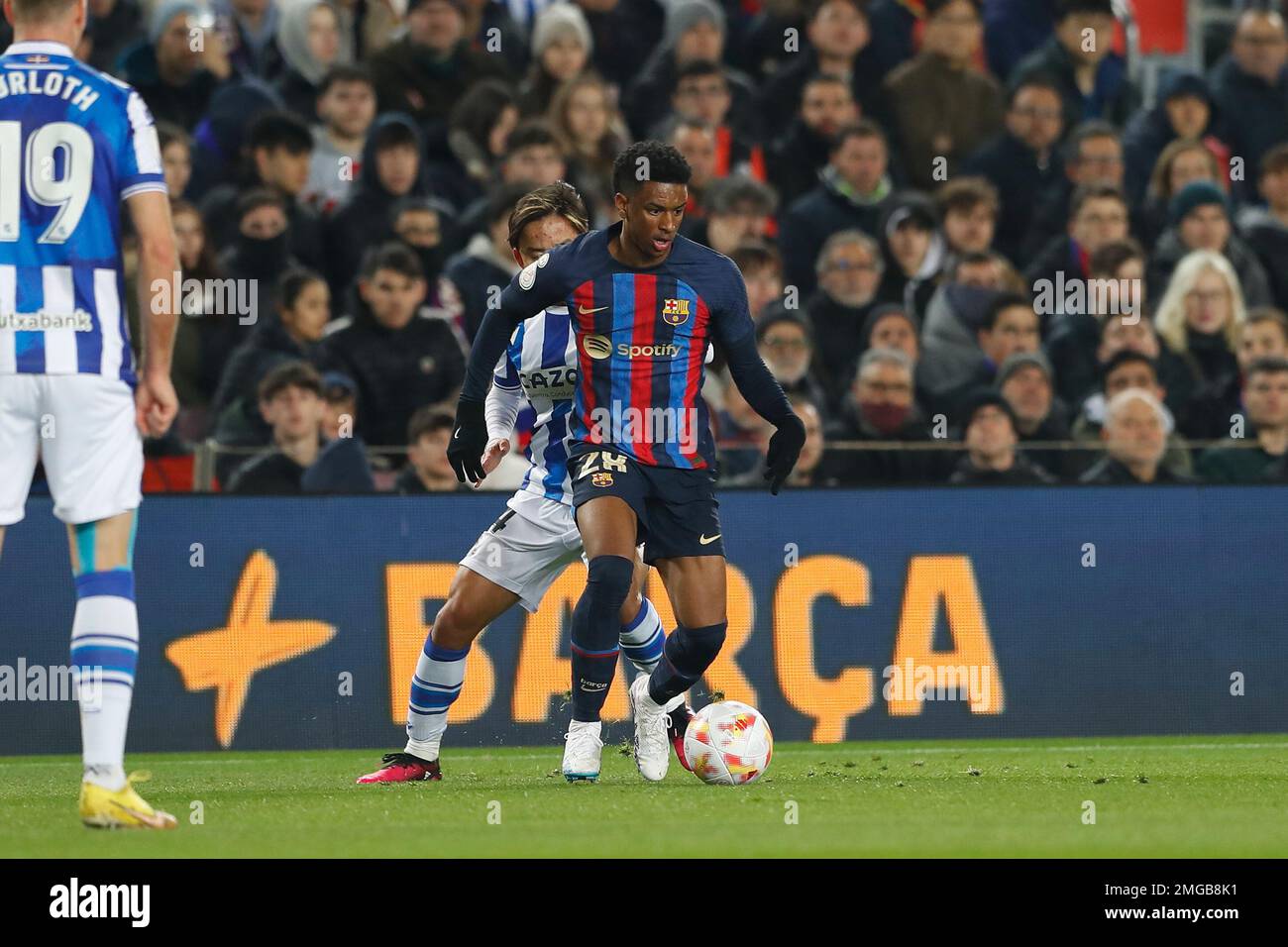 Barcelona, Spain. 25th Jan, 2023. Alejandro Balde (Barcelona) Football ...