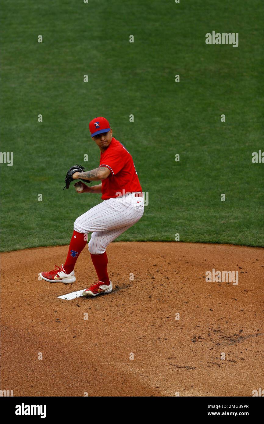 Philadelphia Phillies' Mauricio Llovera plays during an intrasquad ...
