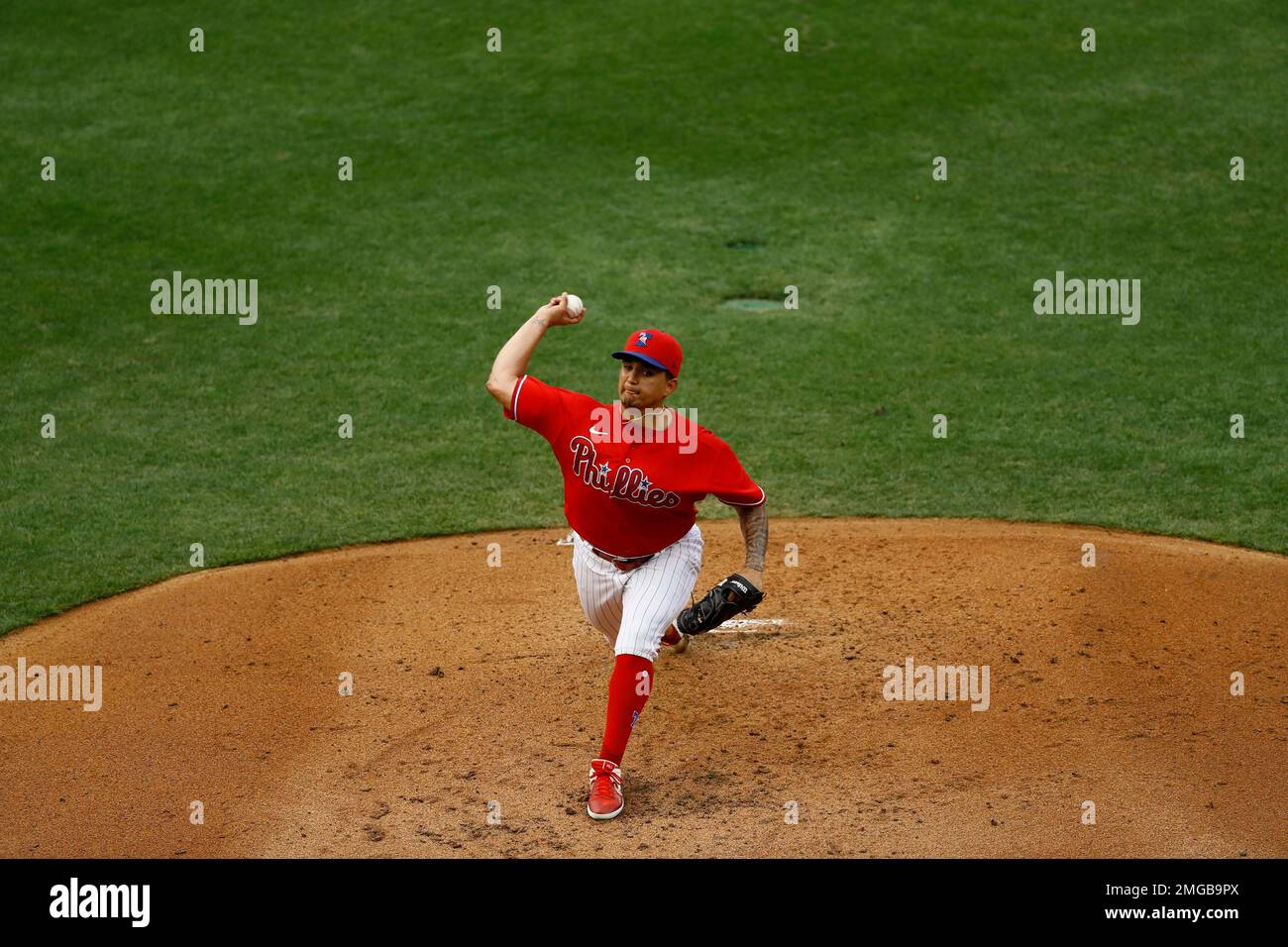 Philadelphia Phillies' Mauricio Llovera plays during an intrasquad ...
