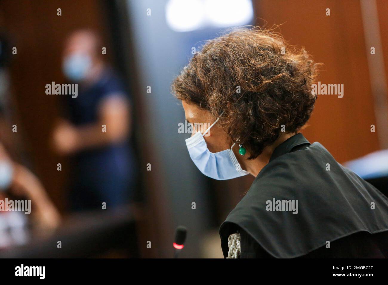 Prosecutor Maria Sabina Calabretta speaks during the trial for the ...