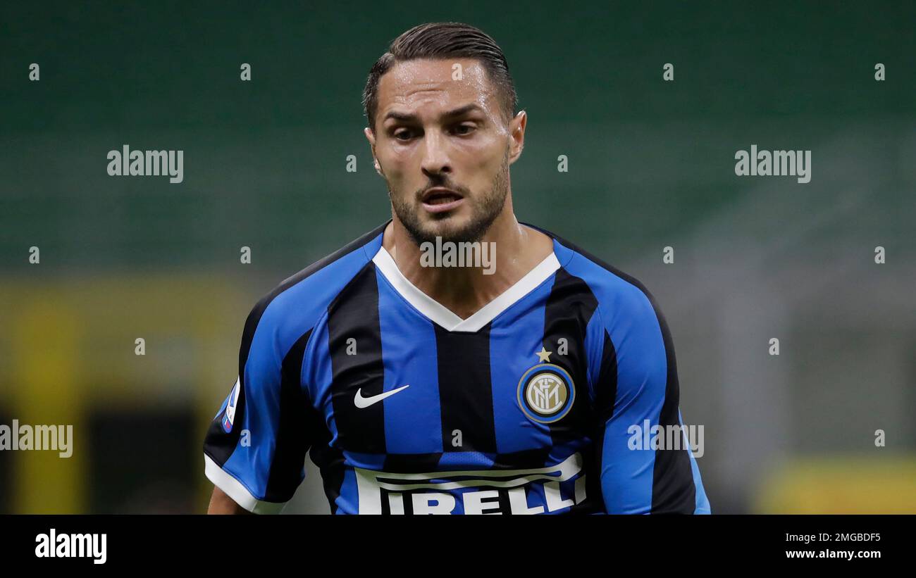 Inter Milan's Danilo D'Ambrosio runs during a Serie A soccer match ...