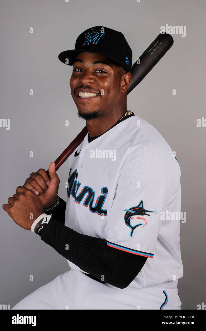 FILE - This is a 2020 file photo showing Monte Harrison of the Miami ...