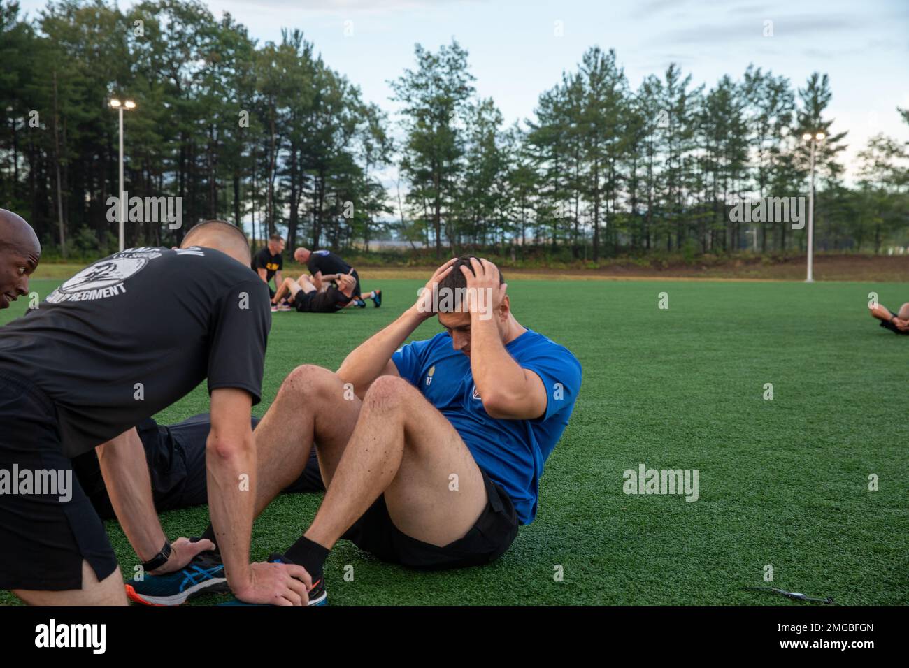 The 10th Mountain Division CSM Nema Mobar gathers the current command ...
