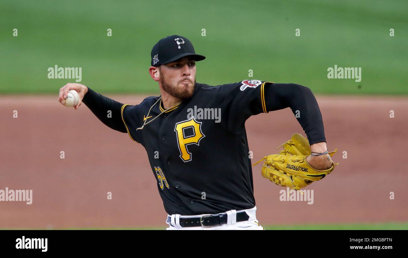 Pittsburgh Pirates pitcher Joe Musgrove delivers during the team's ...
