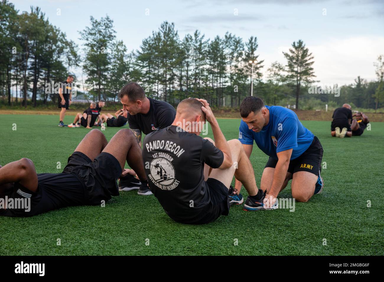 The 10th Mountain Division CSM Nema Mobar gathers the current command ...