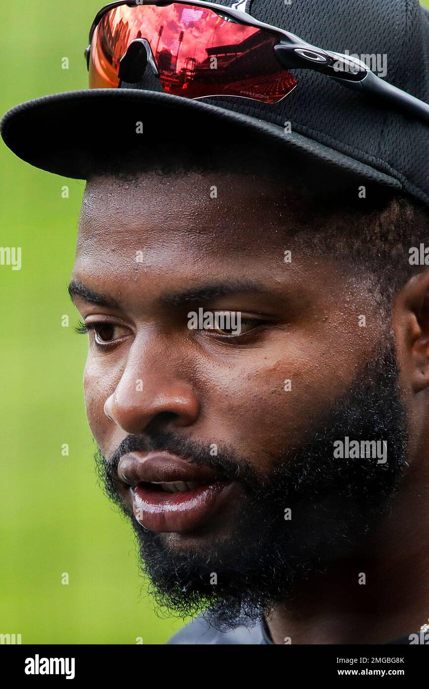 Pittsburgh Pirates' Gregory Polanco participates in the team's baseball ...