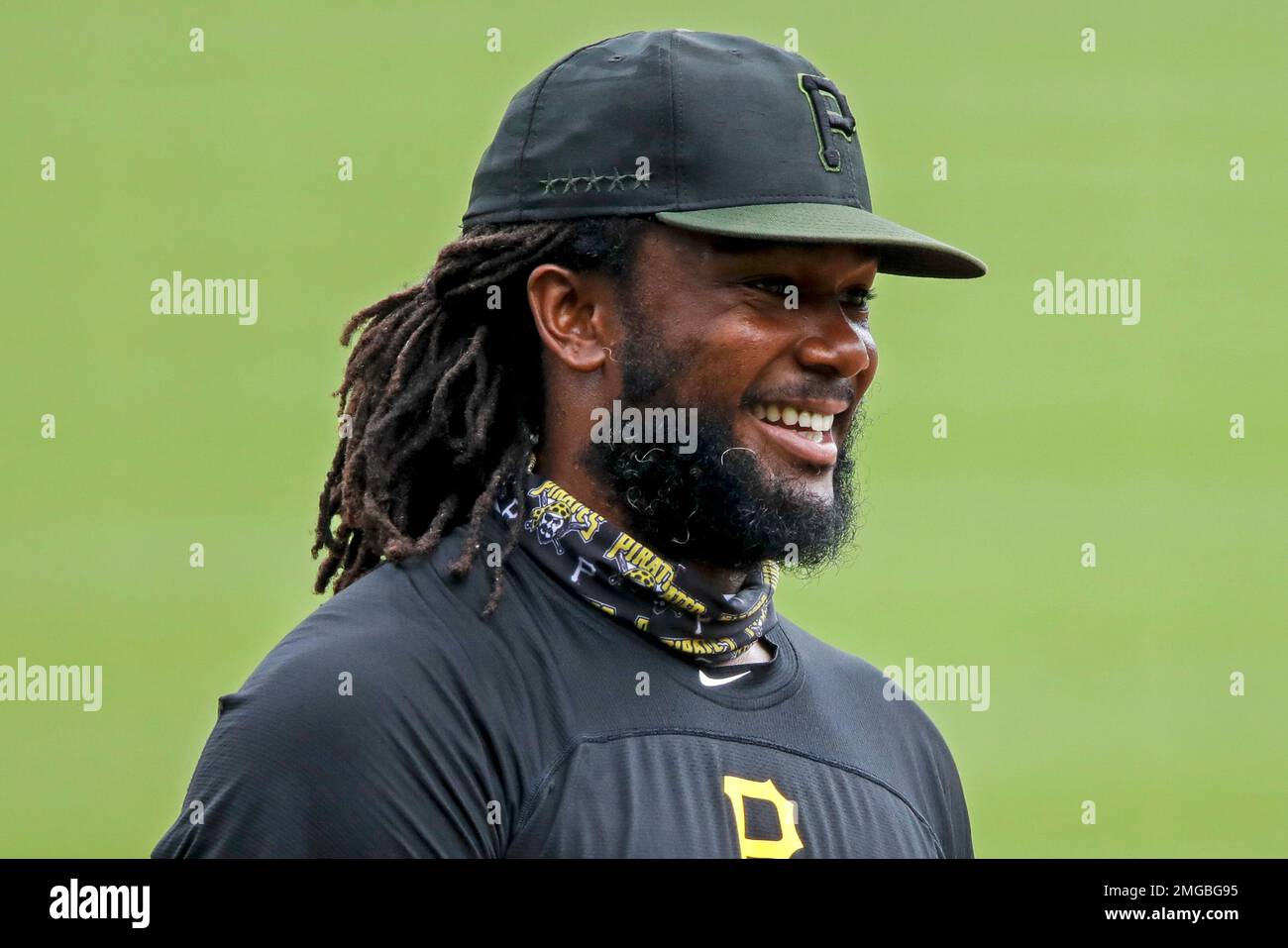 Pittsburgh Pirates Josh Bell participates in the team's baseball ...