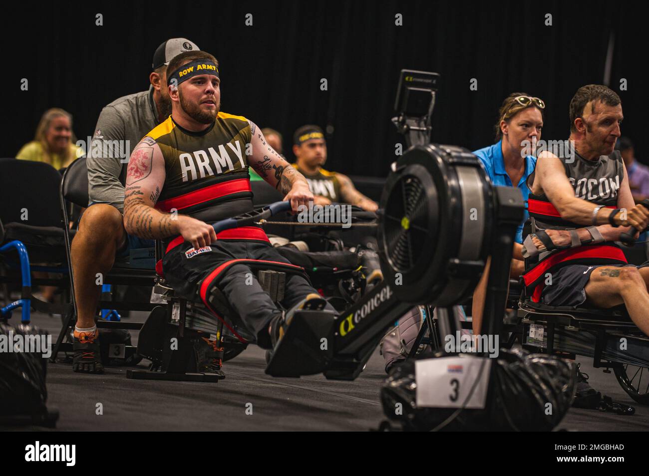 Retired U.S. Army Staff Sgt. Jack DeLeuw maintains his rhythm while ...