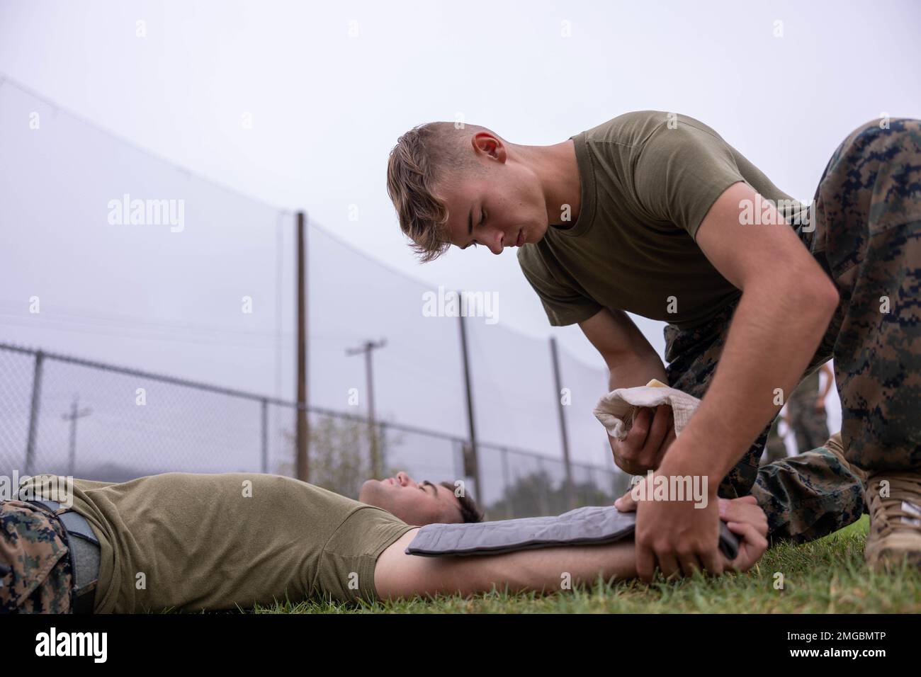 U.S. Marine Corps Lance Cpl. Harrison Jones and Lance Cpl. Wyatt ...