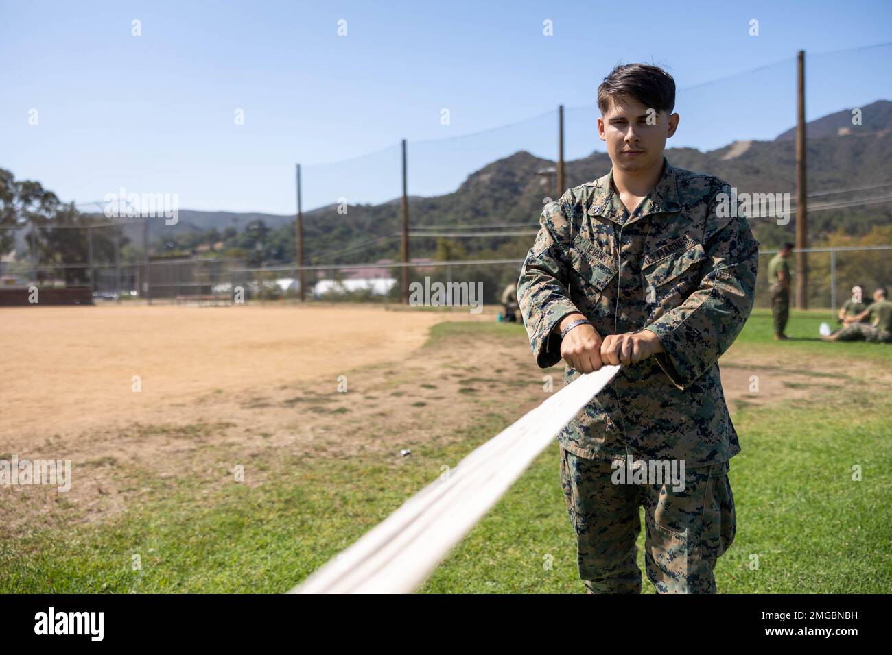 U.S Marine Corps Cpl. Gabriel Evans, a rifleman with 1st Battalion, 4th ...
