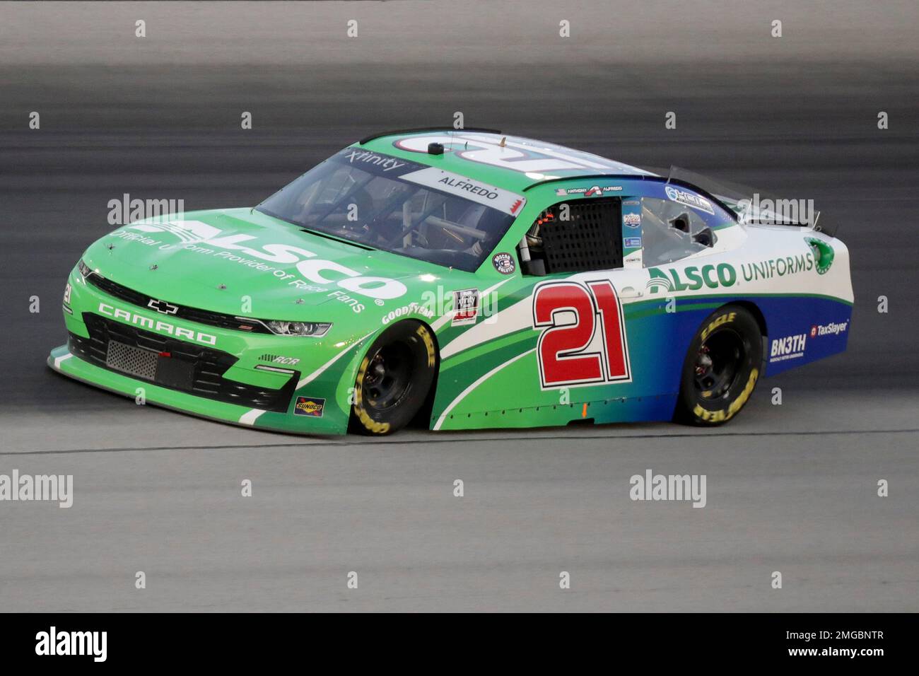 Anthony Alfredo (21) drives during a NASCAR Xfinity Series auto race ...