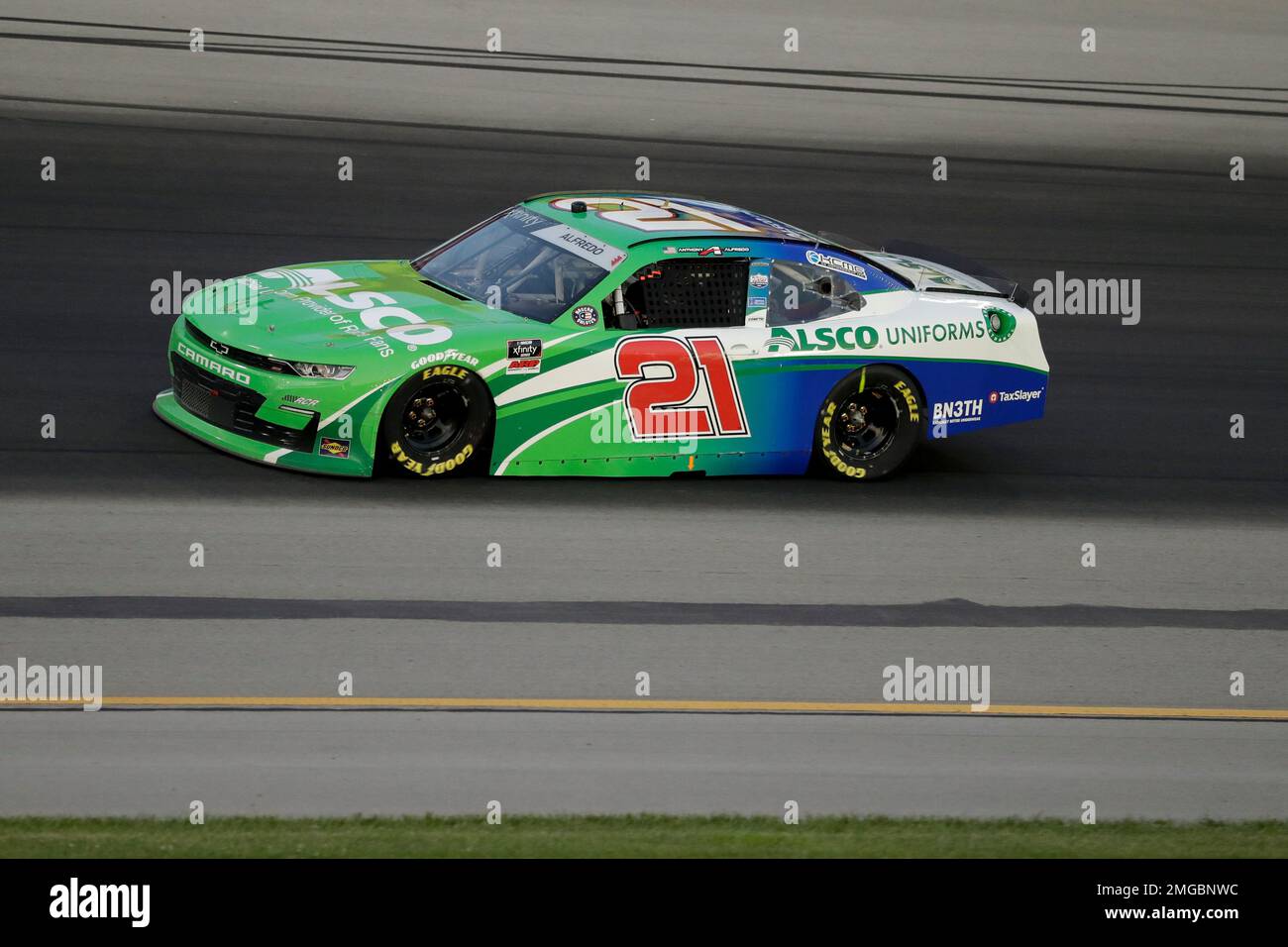Anthony Alfredo (21) drives during a NASCAR Xfinity Series auto race ...