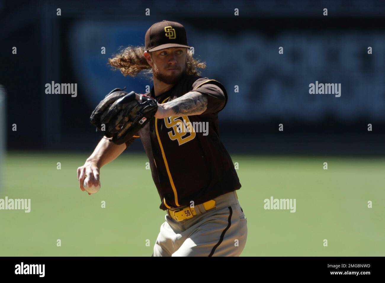 San Diego Padres starting pitcher Chris Paddack during baseball ...