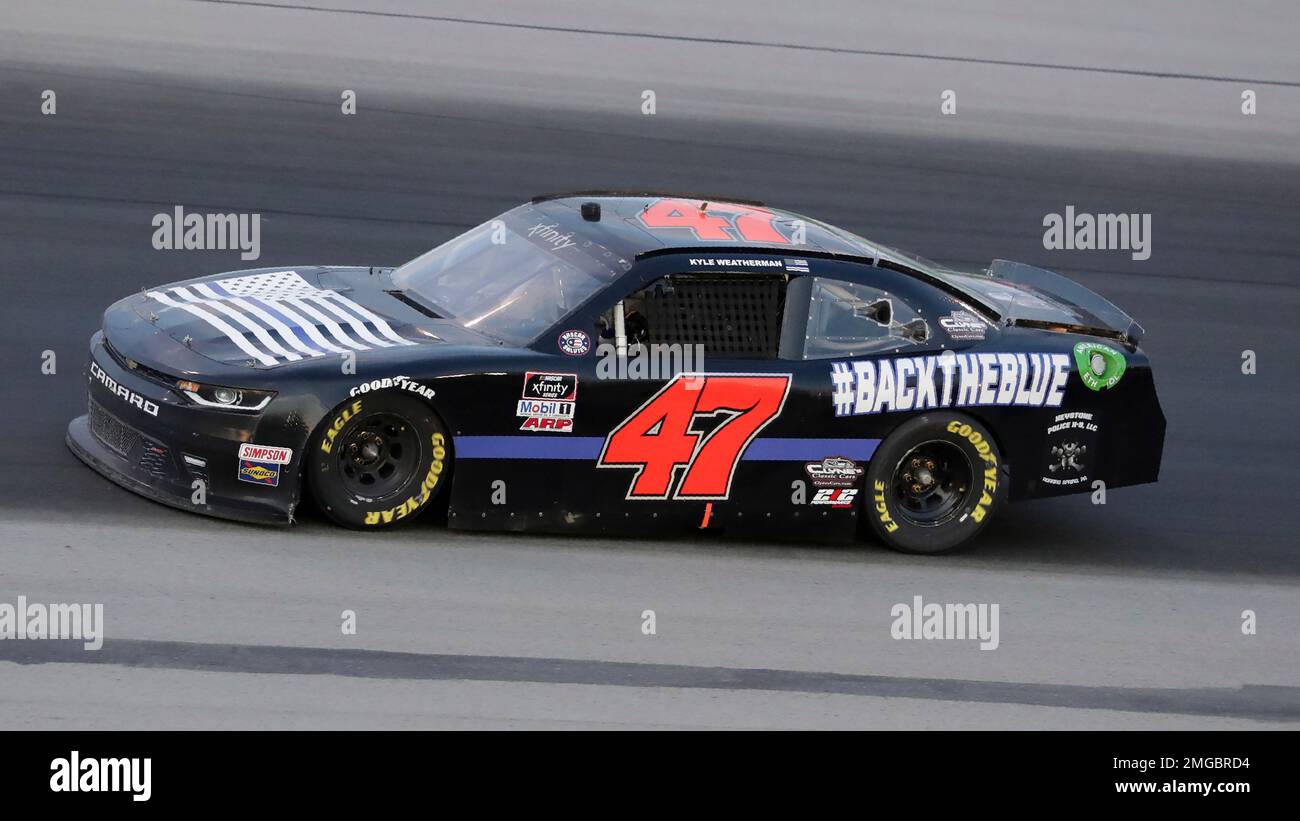 Kyle Weatherman (47) moves on the track during a NASCAR Xfinity Series ...