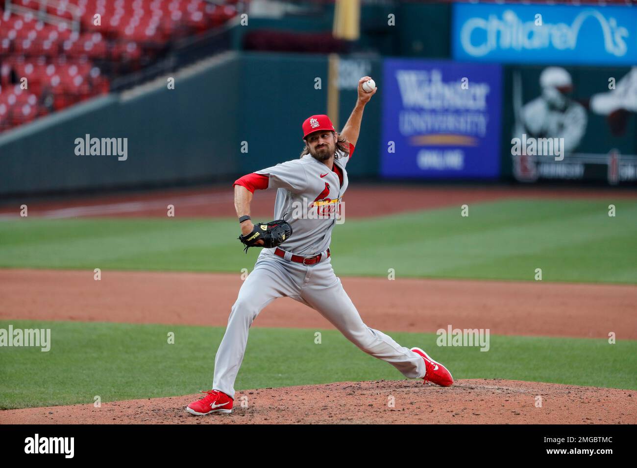 St. Louis Cardinals pitcher Andrew Miller throws during an intrasquad ...