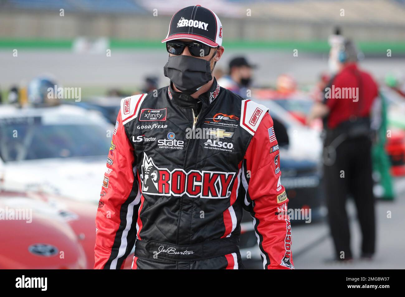 Harrison Burton walks to his vehicle before a NASCAR Xfinity Series ...