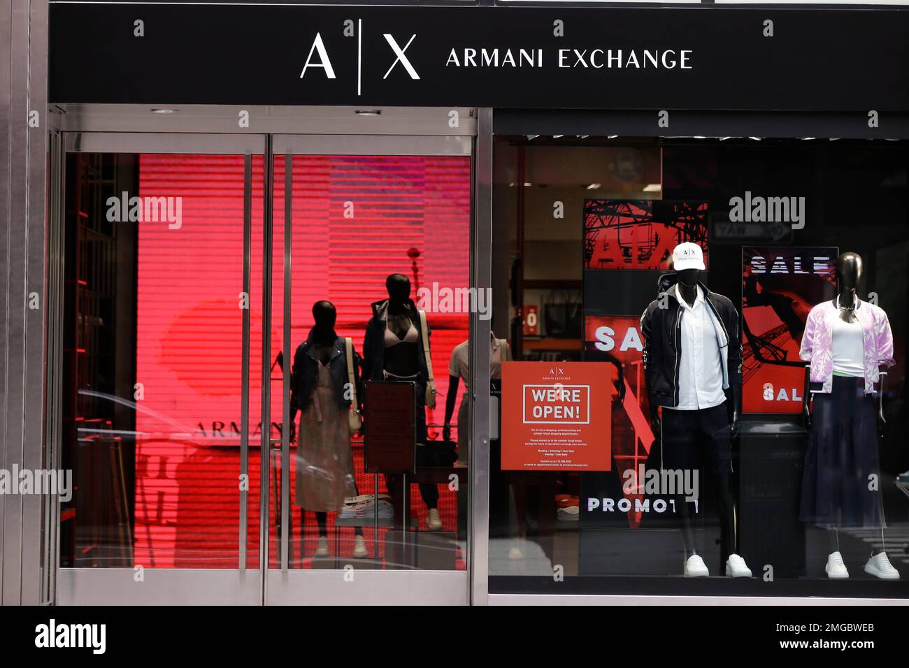 An Armani Exchange location is shown Wednesday, July 8, 2020, in New ...