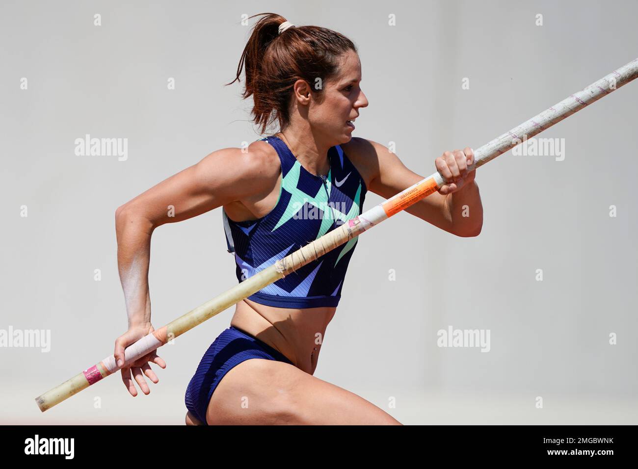 Katerina Stefanidi competes in women's pole vault at the Weltklasse ...