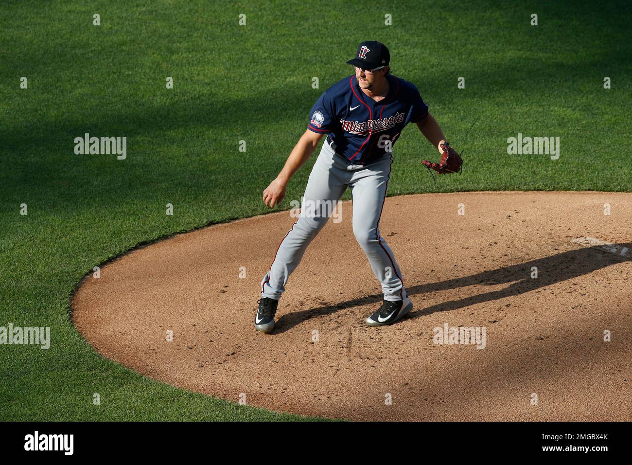 Minnesota Twins Randy Dobnak throws during baseball summer camp ...