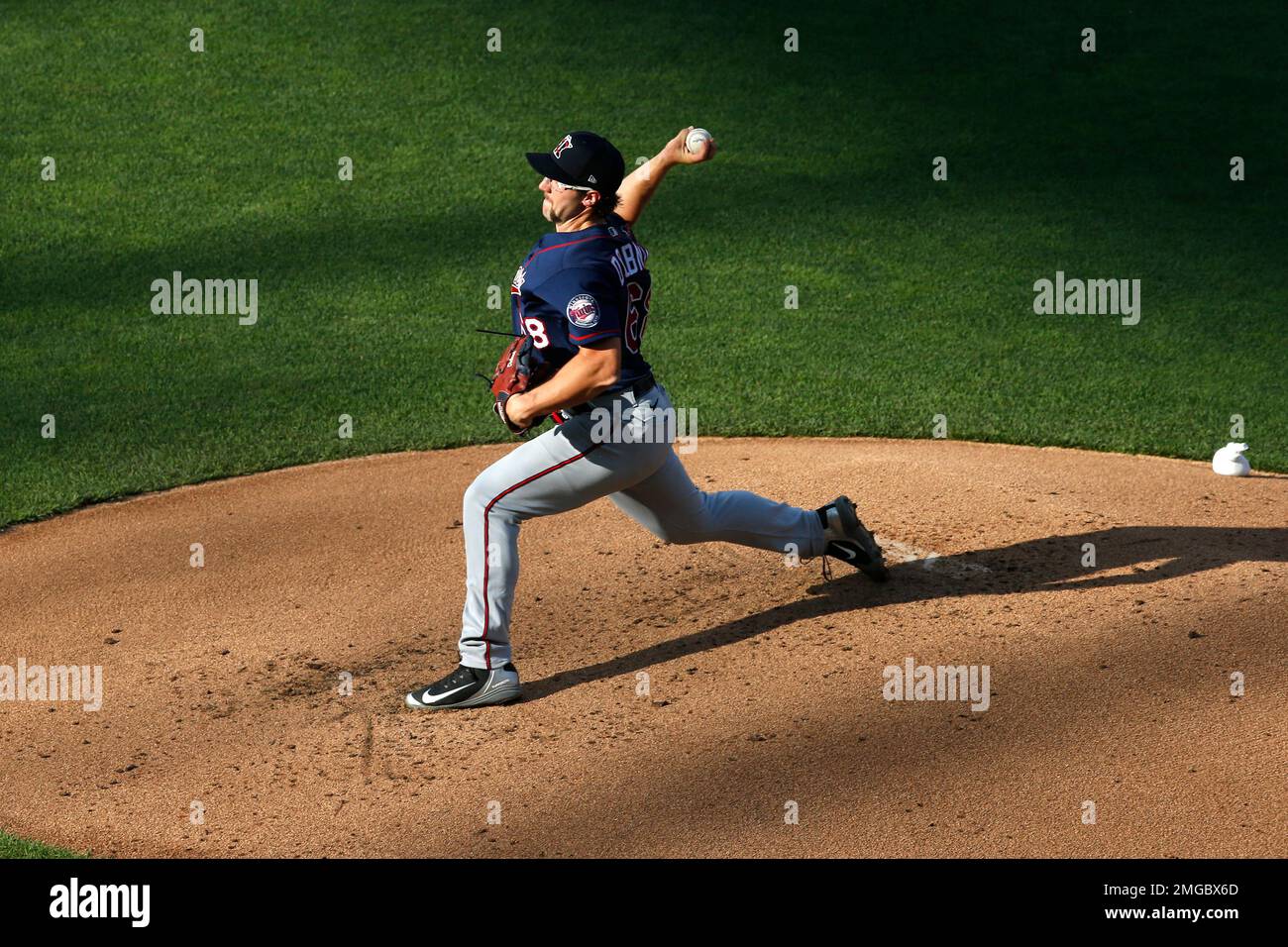 Minnesota Twins Randy Dobnak throws during baseball summer camp ...