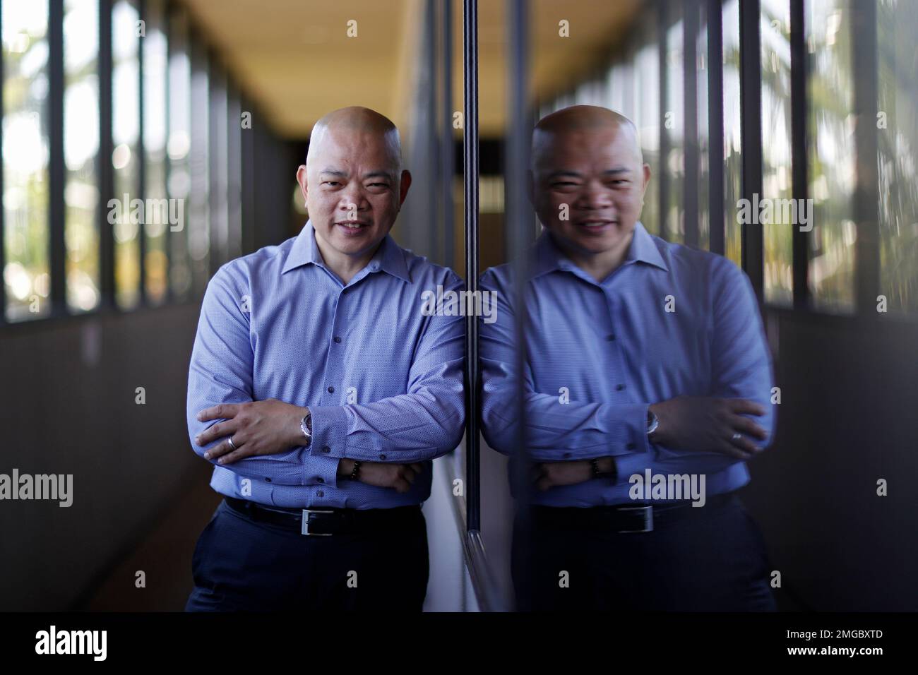 Sonny Vinuya poses for a portrait Tuesday, July 7, 2020, in Las Vegas ...
