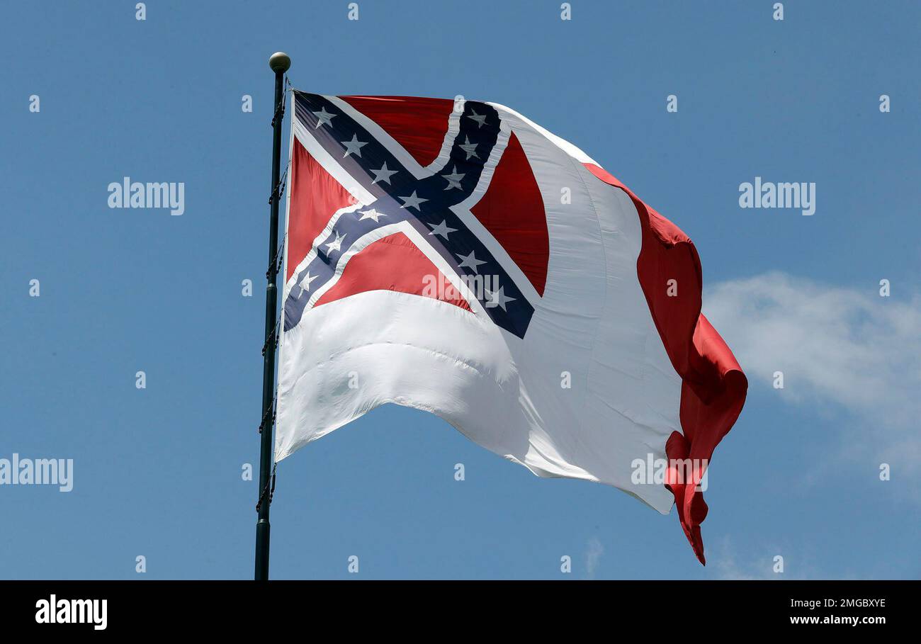 FILE - In this Aug. 17, 2017, file photo, the third national flag of ...
