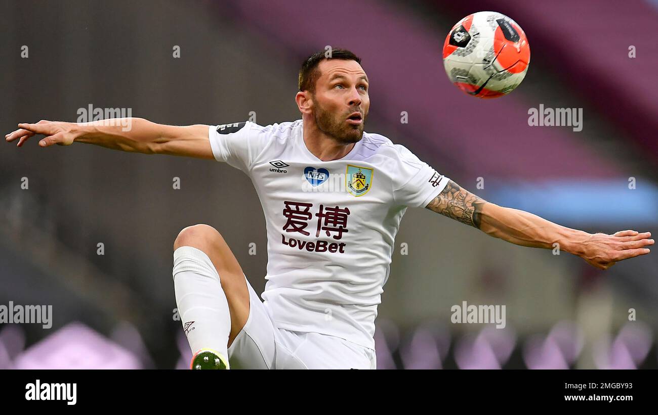 Burnley's Phil Bardsley during the English Premier League soccer match ...