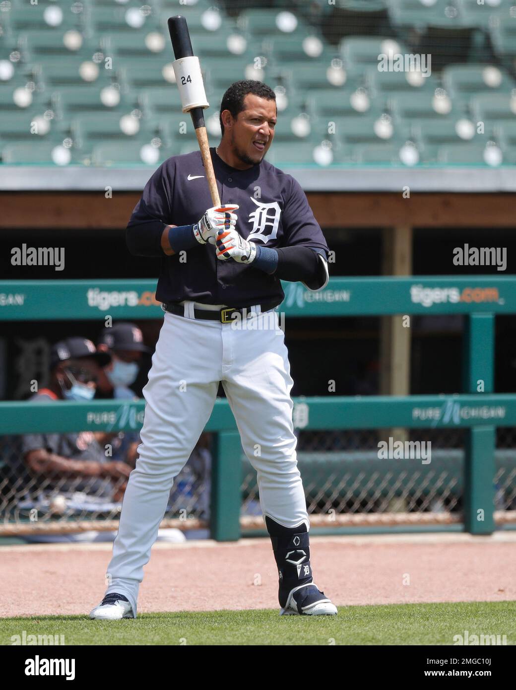 Detroit Tigers' Miguel Cabrera prepares to bat during an intrasquad ...