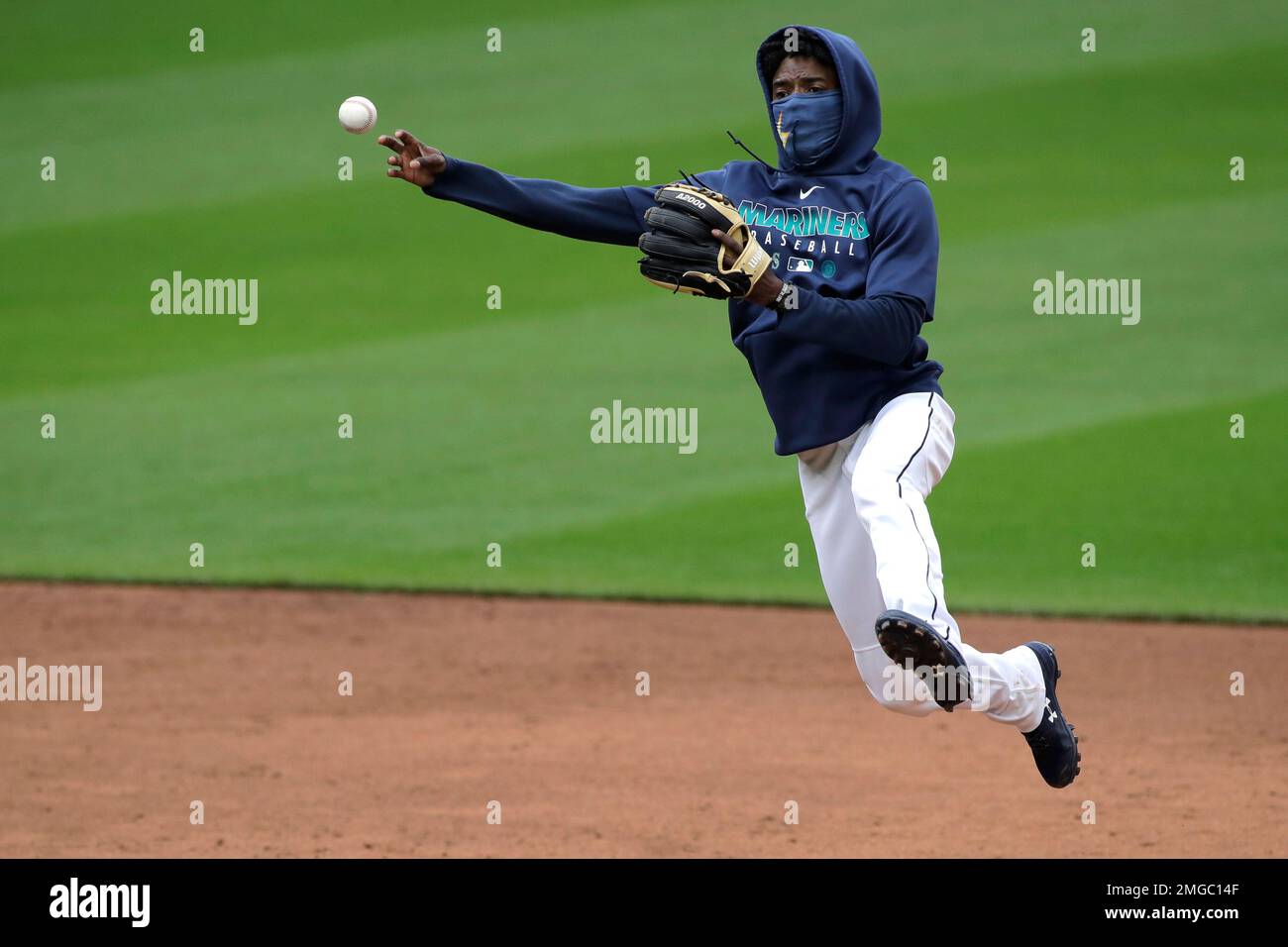 Seattle Mariners infielder Dee Gordon makes a throw Wednesday, July 8 ...