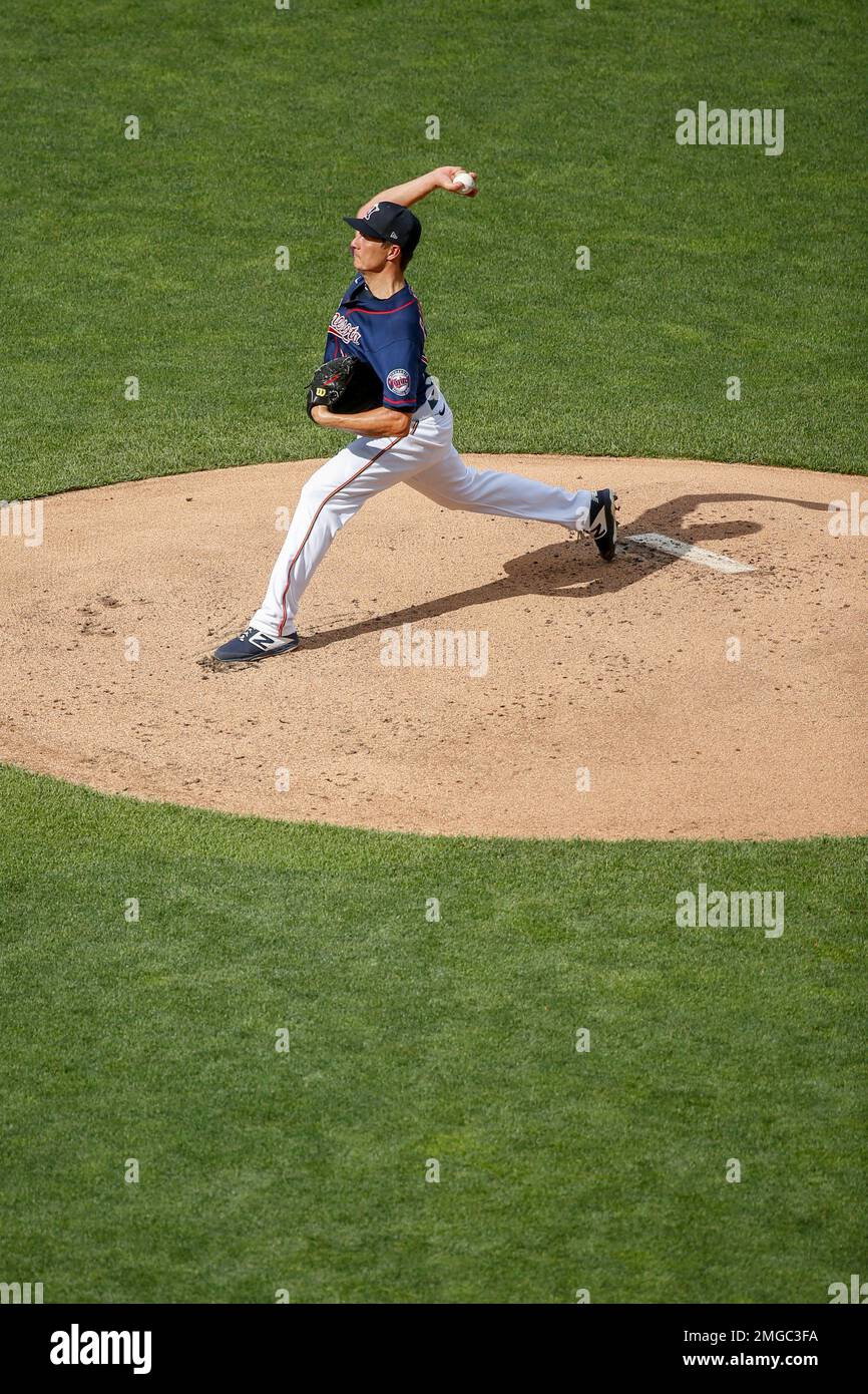 Minnesota Twins' Homer Bailey pitches live batting practice at a ...