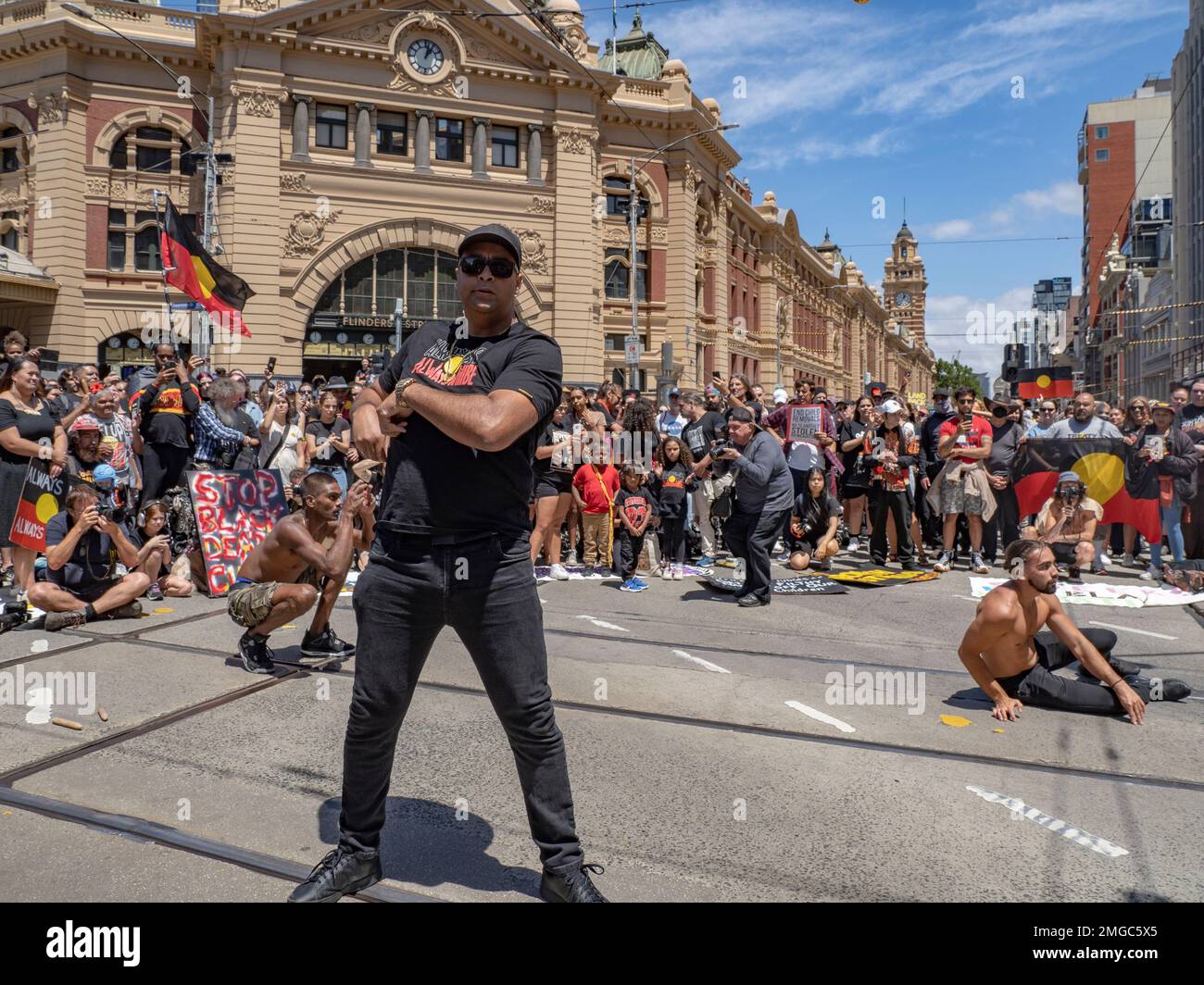Melbourne, Australia. 26th January 2023, Melbourne, Australia. Dancers ...