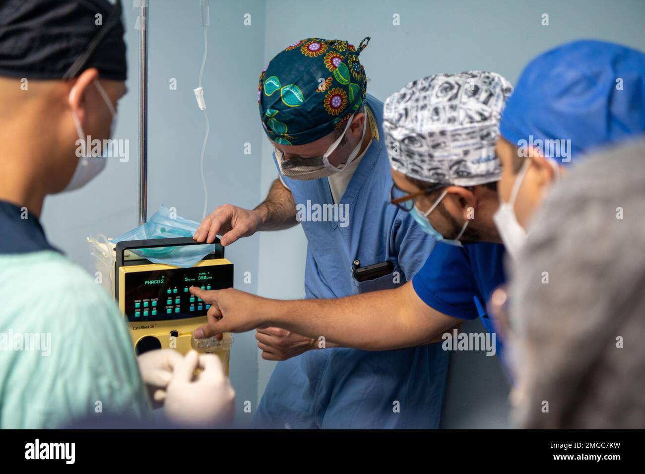 U.S. Air Force Col. (Dr.) Richard Townley, left, an ophthalmologist ...