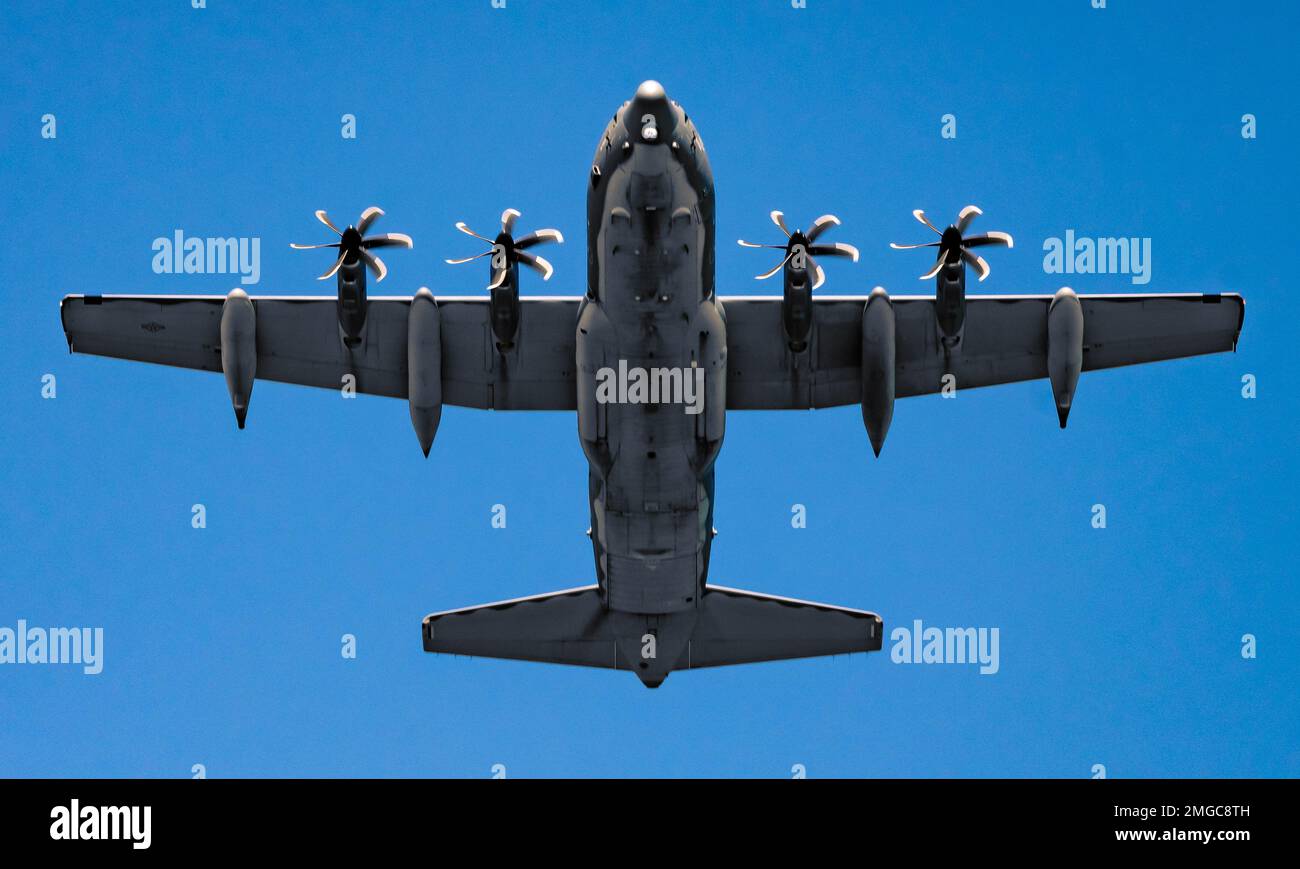 A U.S. Air Force MC-130 J Commando II aircraft assigned to the 352d ...