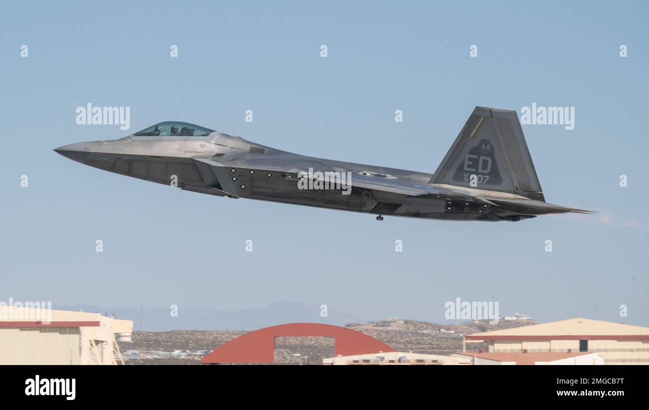 An F-22 Raptor from the 411th Flight Test Squadron, 412th Test Wing ...