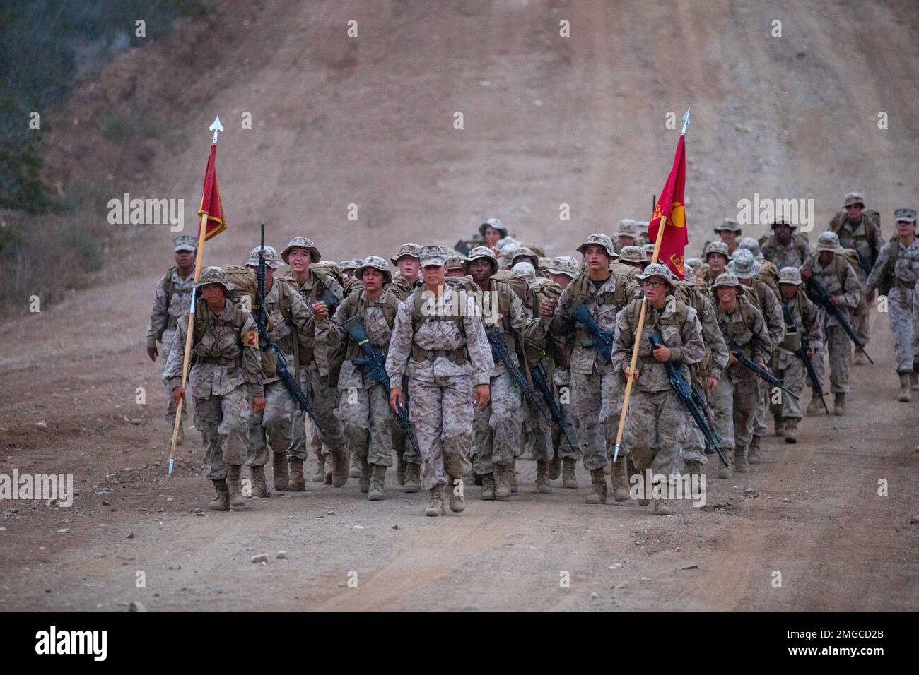 U.S. Marine Corps recruits with Golf Company, 2nd Recruit Training ...