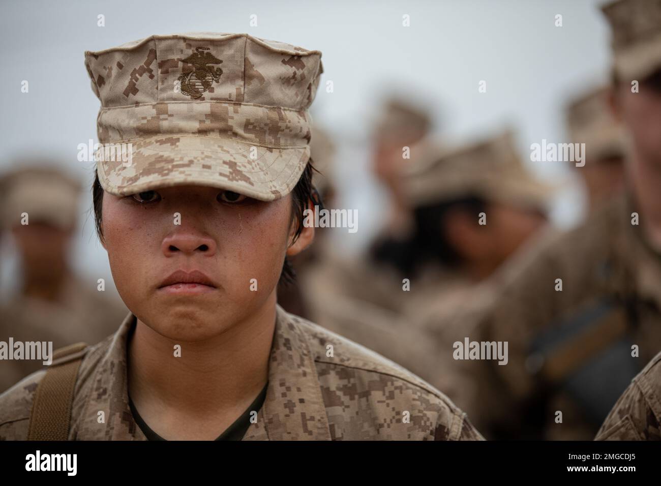 U.S. Marine Corps Private First Class Tho Nguyen, a Marine with Golf Campany, 2nd Recruit ...