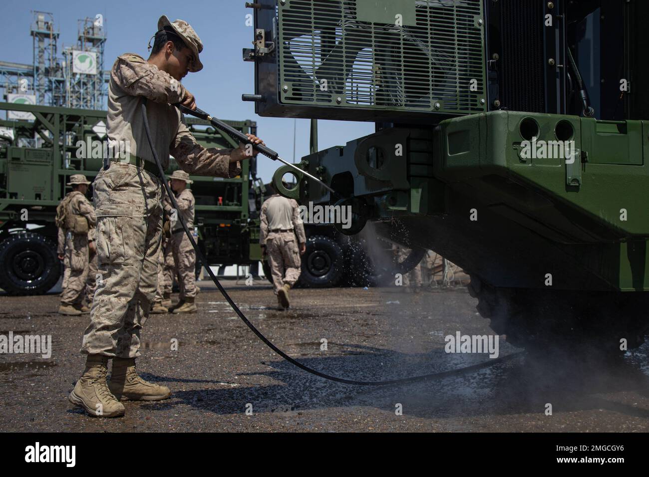 U.S. Marine Corps Lance Cpl. Jose Carrillojimenez, a heavy equipment ...