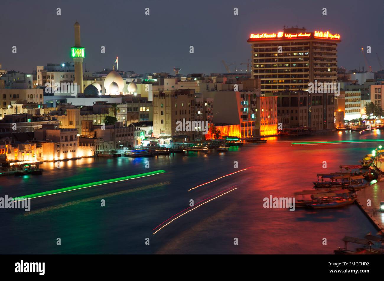 This photograph taken with a slow shutter speed shows traditional abra ...