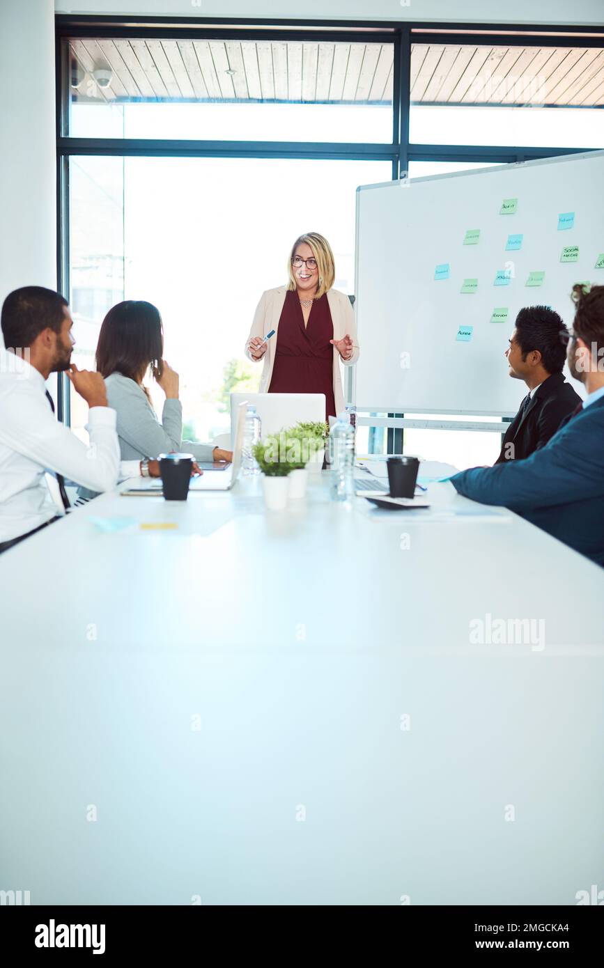 Meetings excite her for its a time for ideas. corporate businesspeople ...