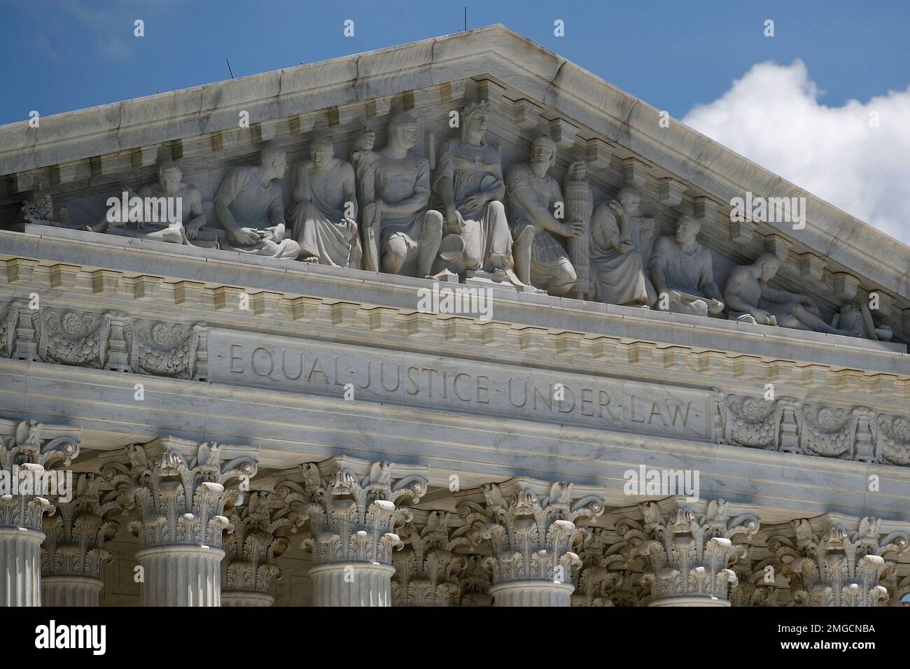 The Supreme Court is seen on Capitol Hill in Washington, Monday, June ...