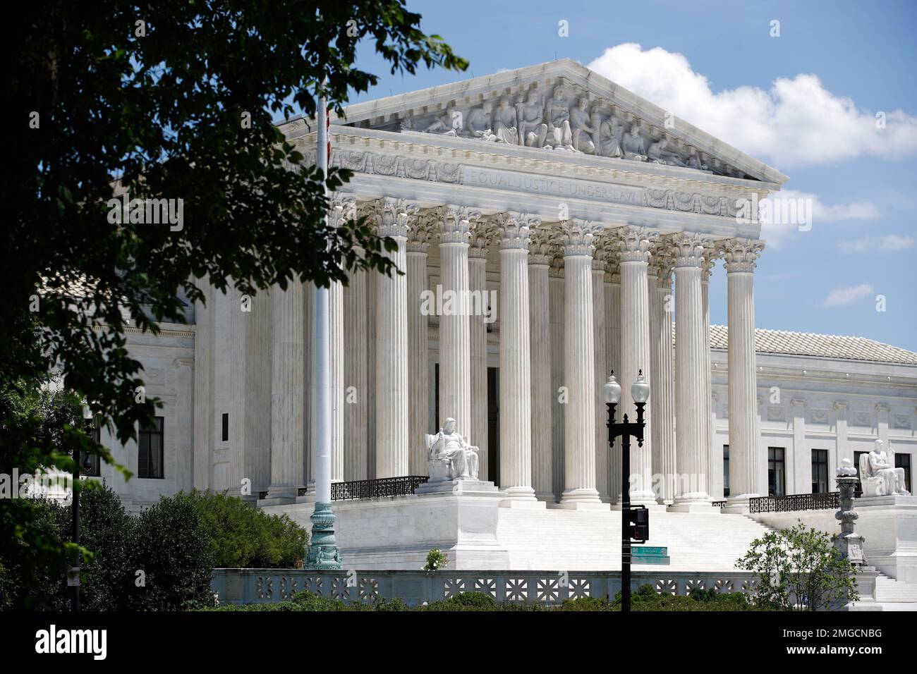 The Supreme Court is seen on Capitol Hill in Washington, Monday, June ...